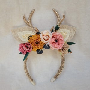 Fawn Headband; Deer Headband; Antler Headband; Deer Costume; Adult Deer ...