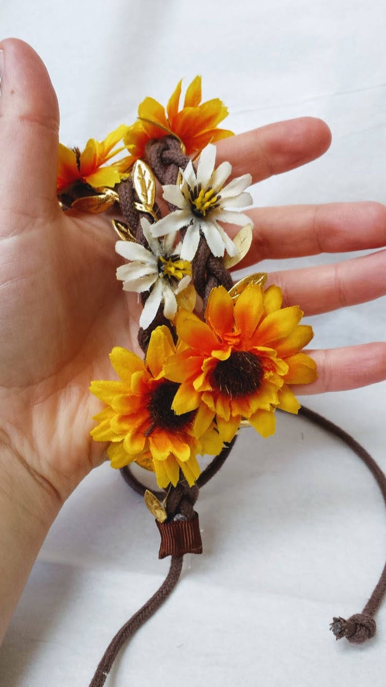 Sunflower Festival Crown Sunflower and Wildflower Headband | Etsy