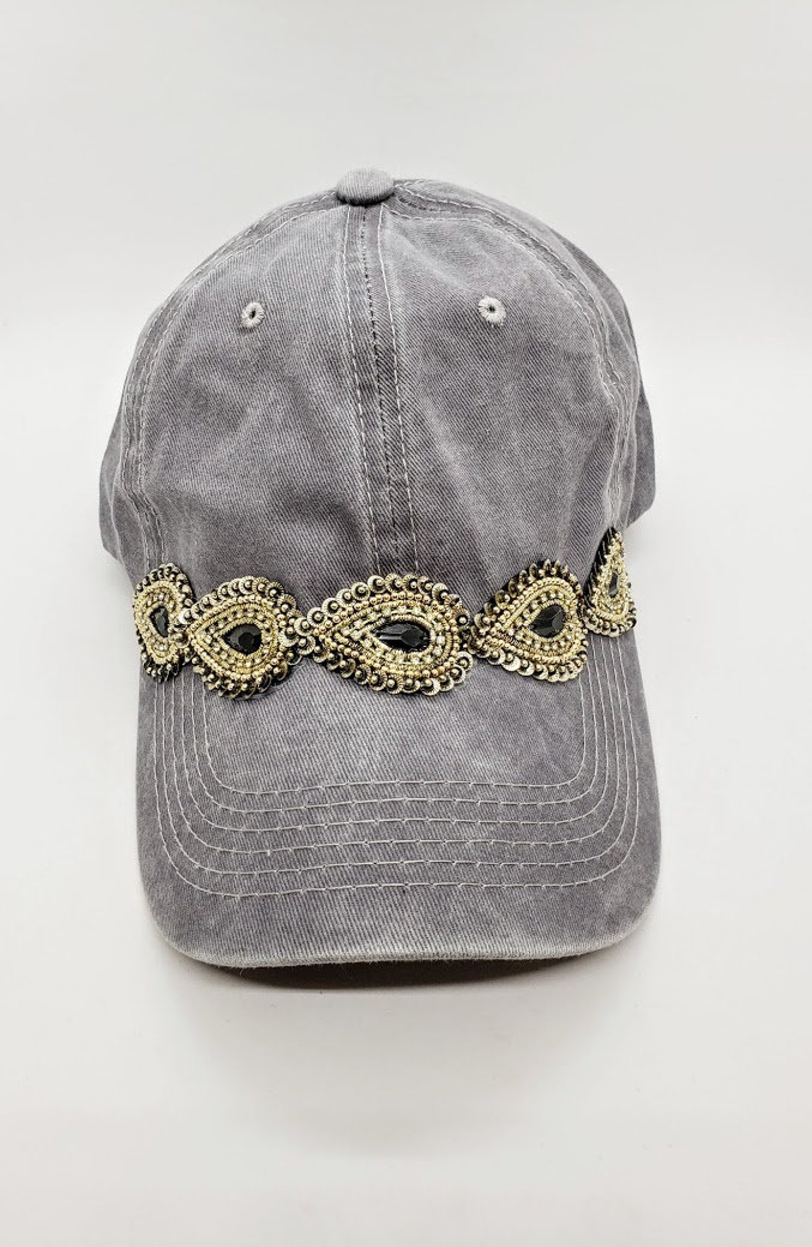 Beaded Baseball Hat High Ponytail Baseball Hat Ponytail Hat - Etsy