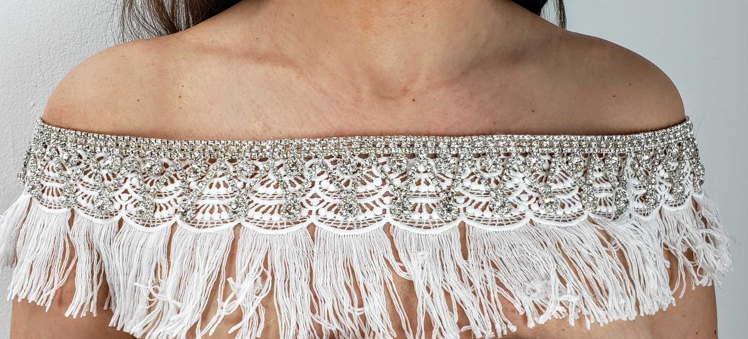 Wedding Bolero Fringe Bolero Rhinestone Bolero Bridal | Etsy