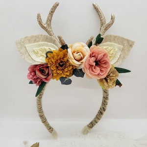Fawn Headband; Deer Headband; Antler Headband; Deer Costume; Adult Deer ...