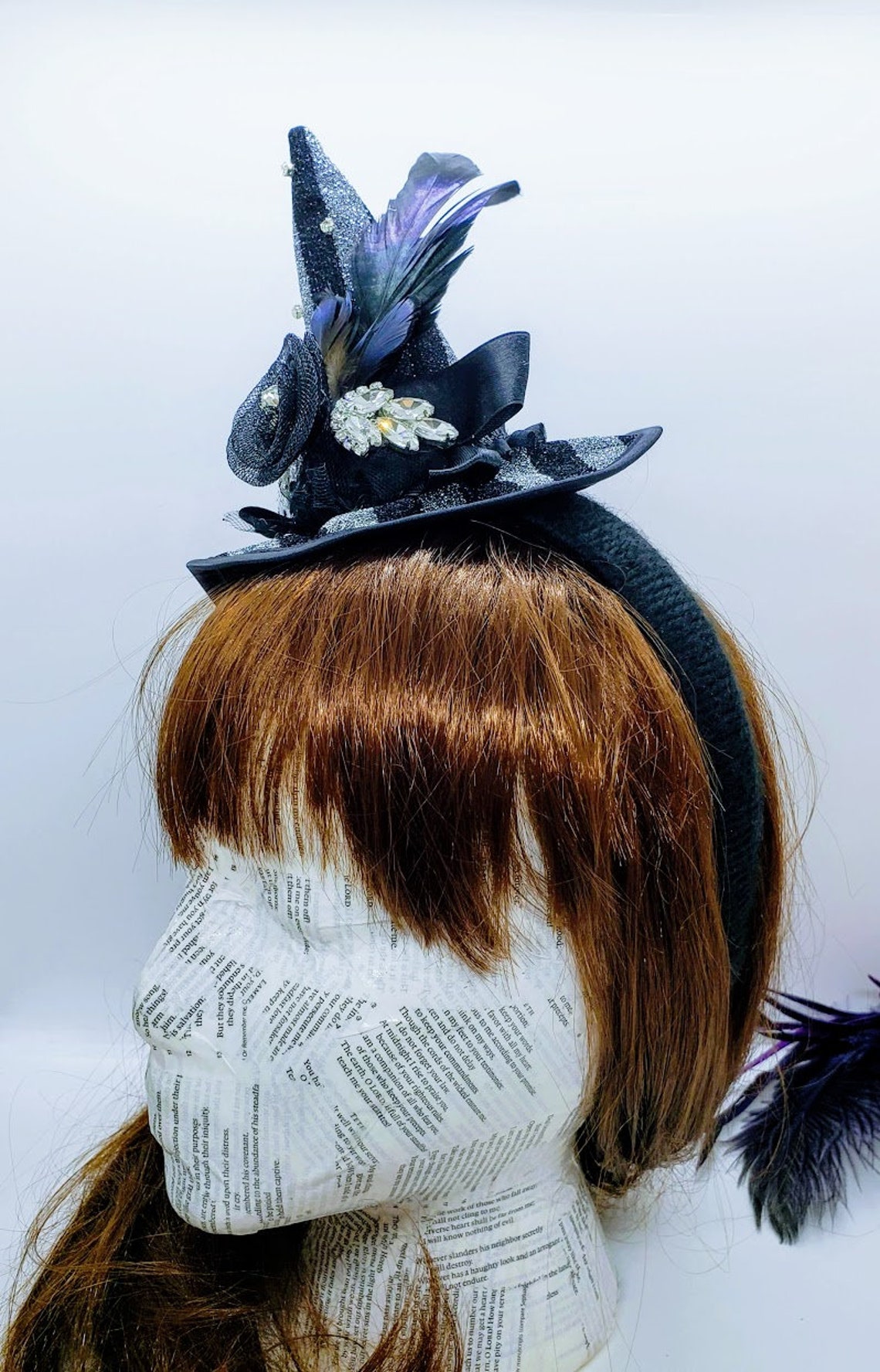 Witch Fascinator Women's Witch Hat Witch Hat Fascinator | Etsy