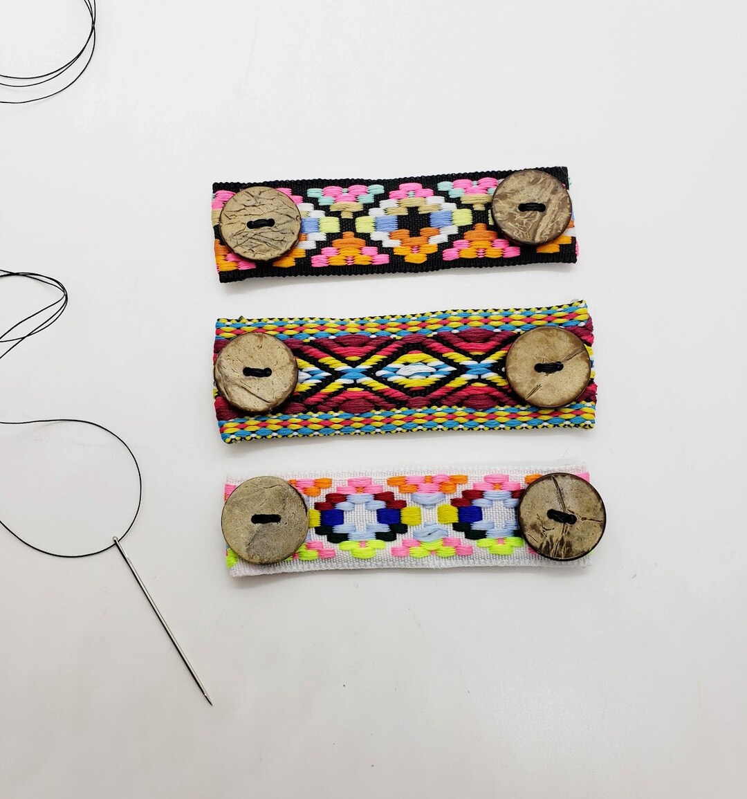 Set of 3 Ear Savers; Mask Extenders; Embroidered Mask Extender; Fun Ear ...