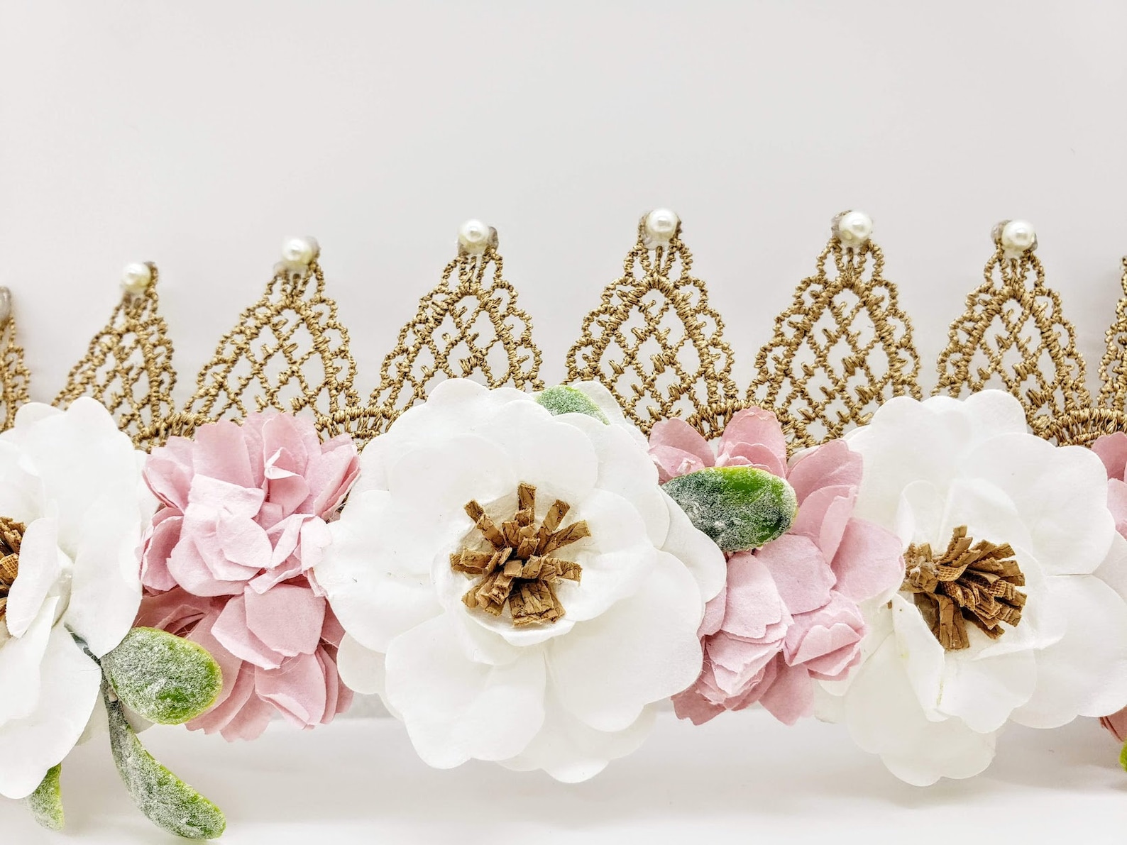 Children's Bohemian Birthday Crown Kid's Lace Crown - Etsy