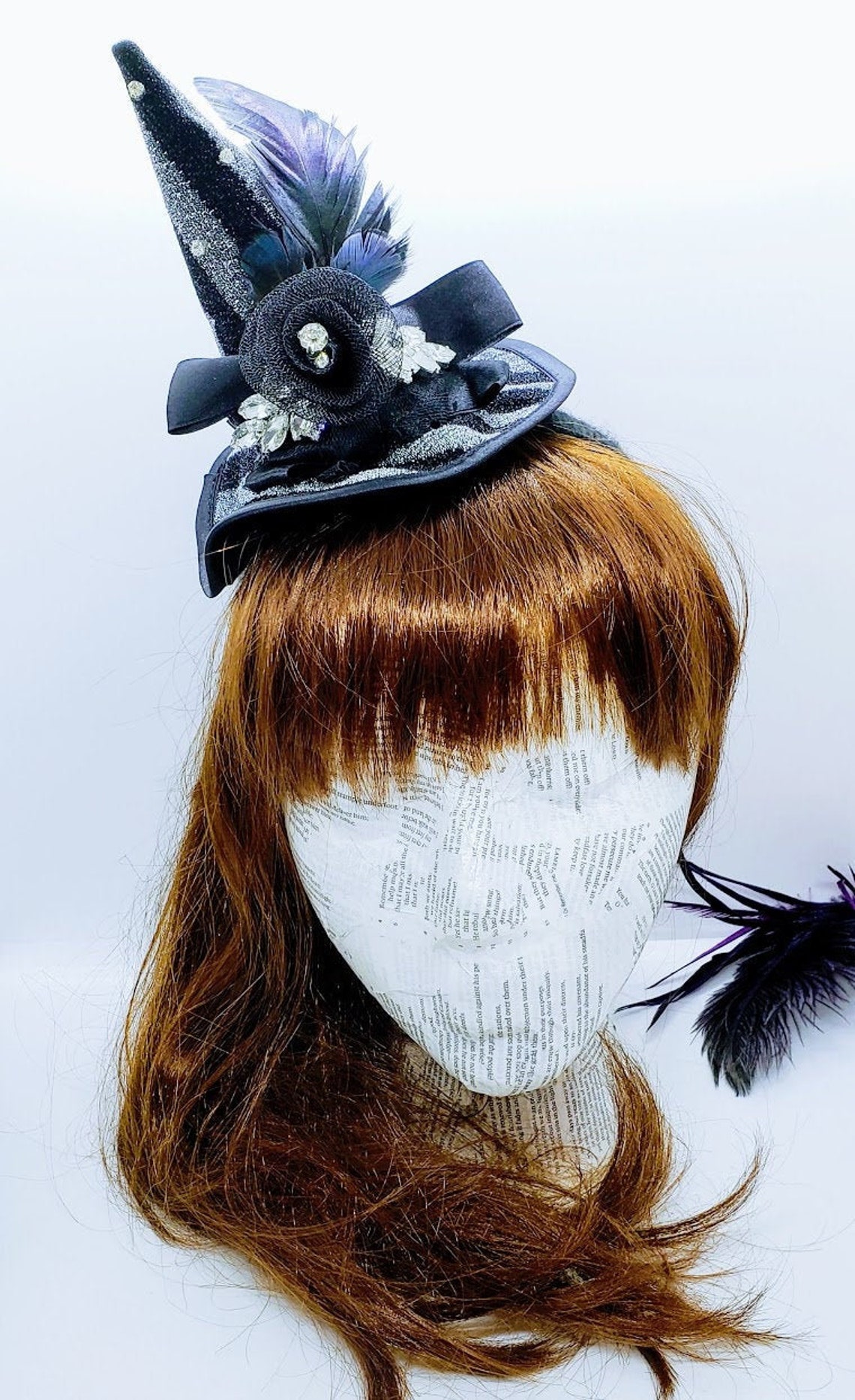 Witch Fascinator Women's Witch Hat Witch Hat Fascinator - Etsy