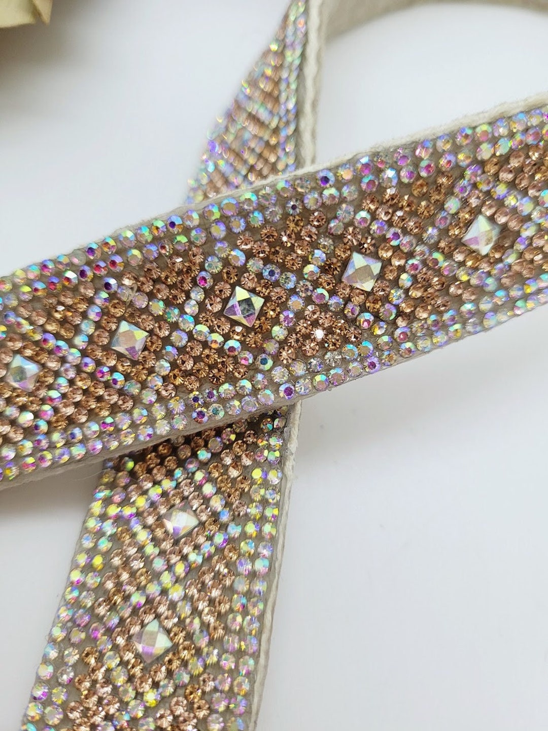 Champagne Rhinestone Purse Strap Bling Purse Strap - Etsy