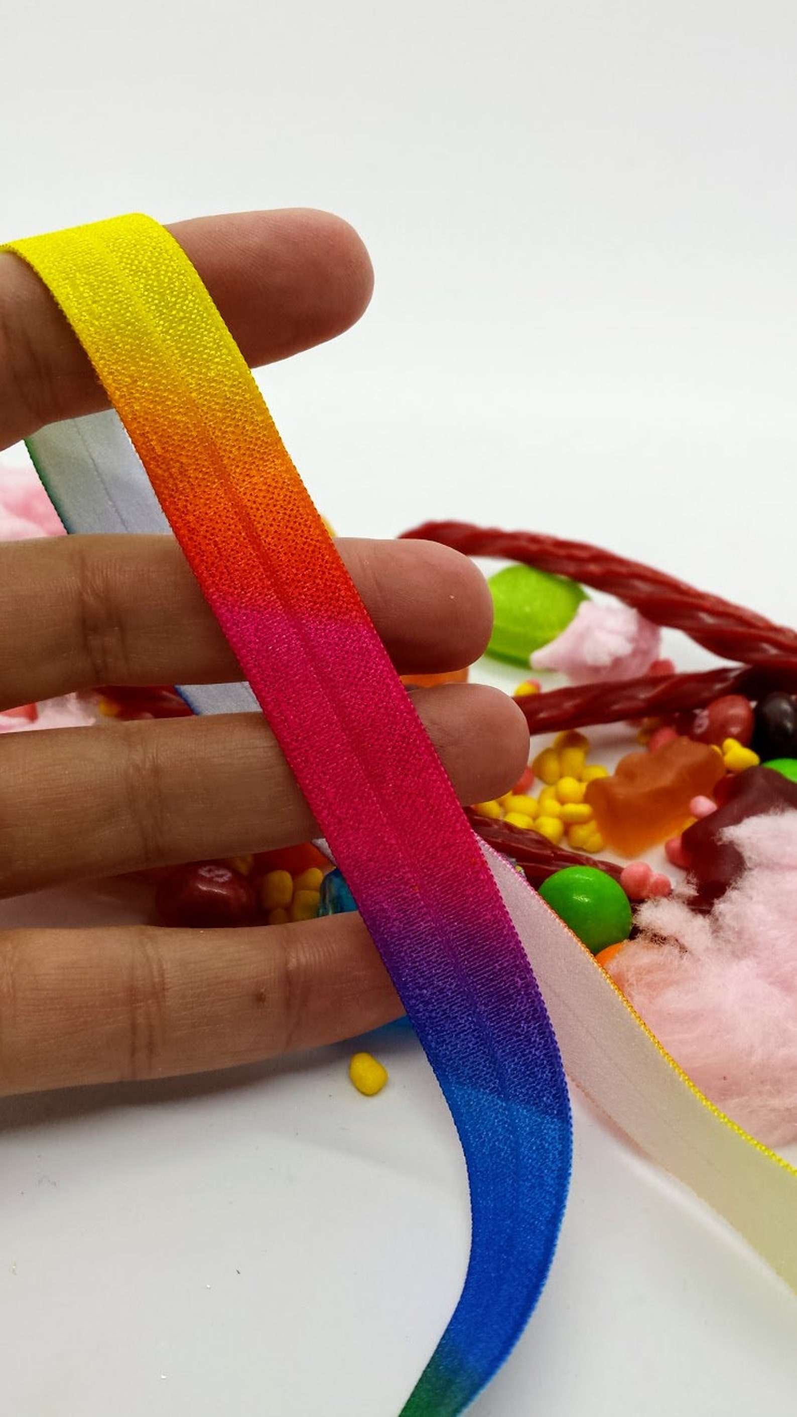 Pride Headband Rainbow Elastic Headband Bright Rainbow - Etsy