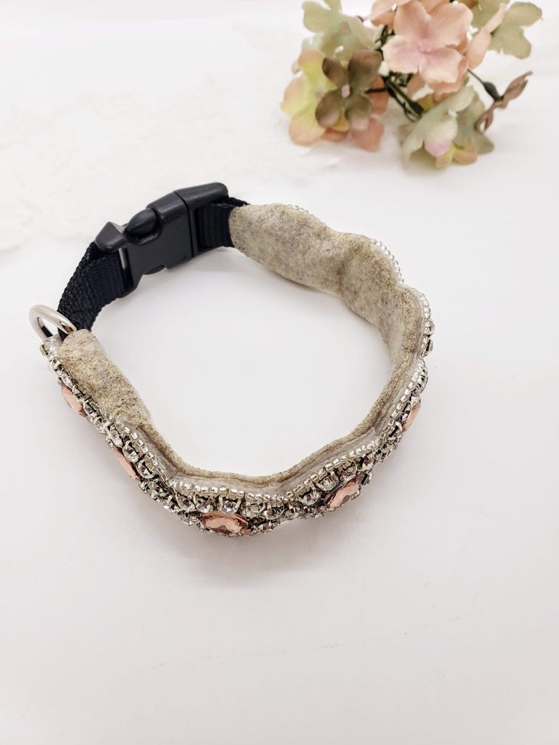 Pink Rhinestone Dog Collar Unique Dog Collars Small Pink Dog - Etsy