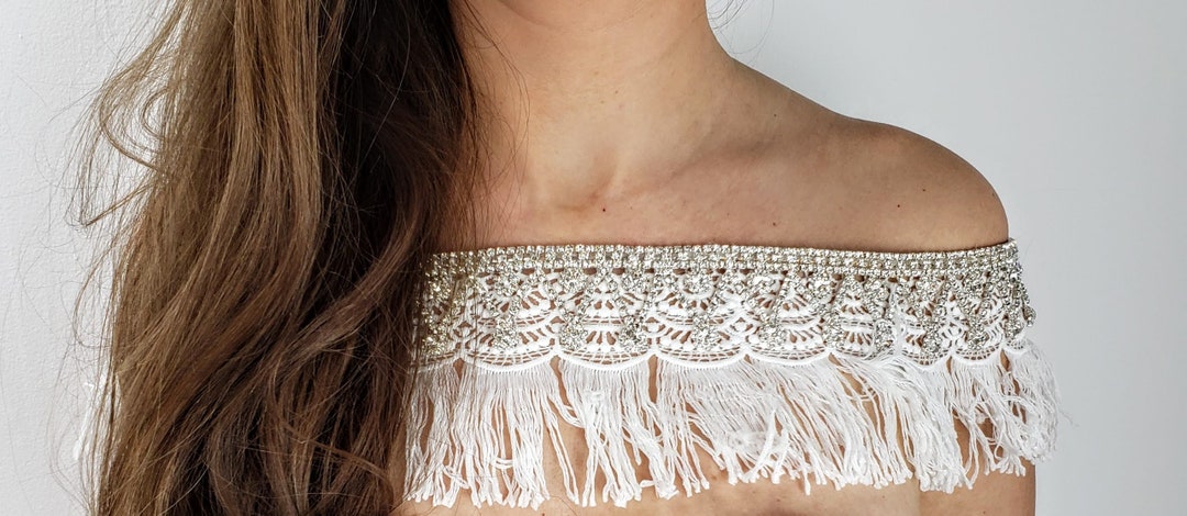 Wedding Bolero; Fringe Bolero; Rhinestone Bolero; Bridal Bolero ...