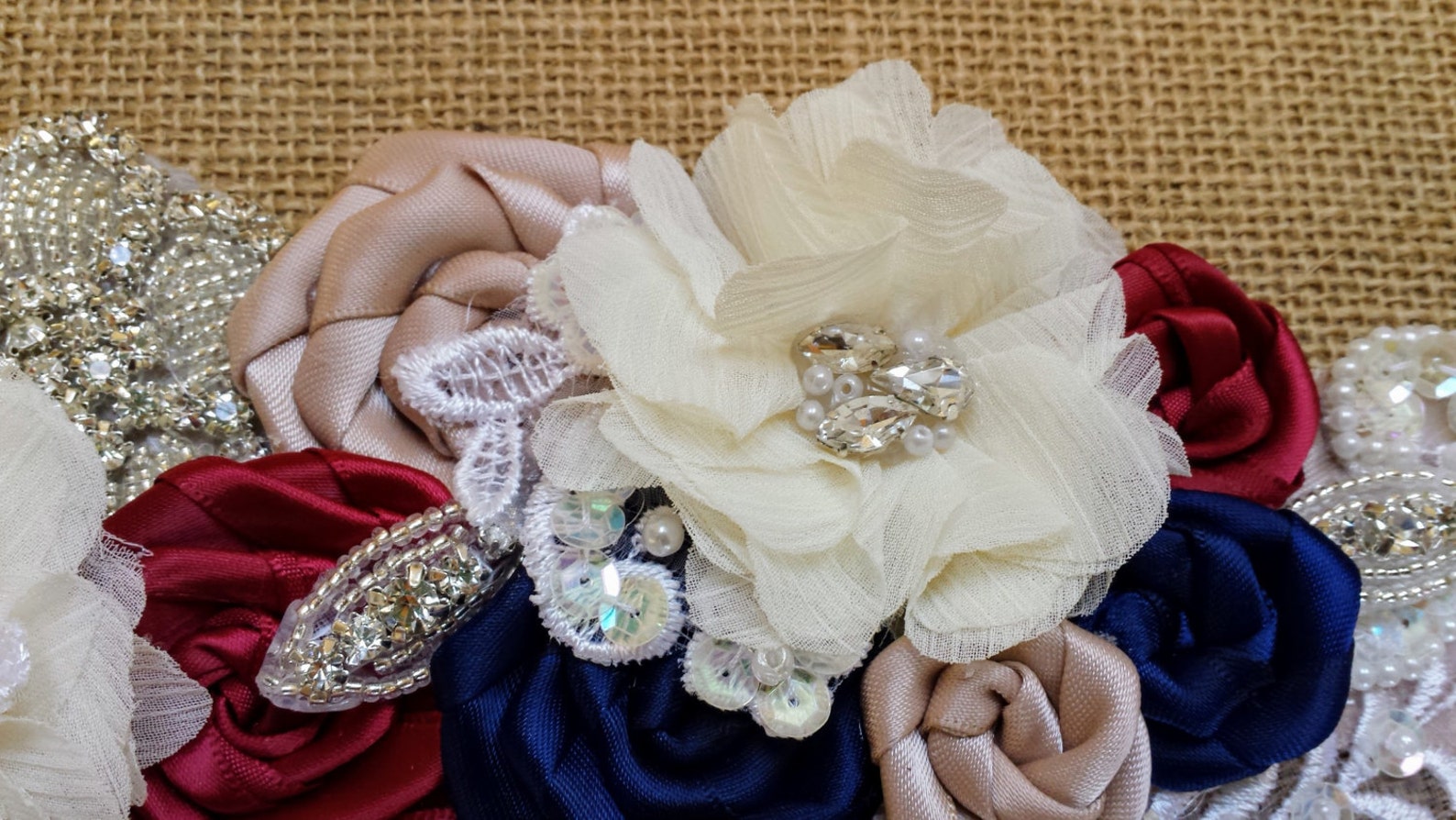 The jessica Bridal Sash Navy Wedding Dress Sash | Etsy