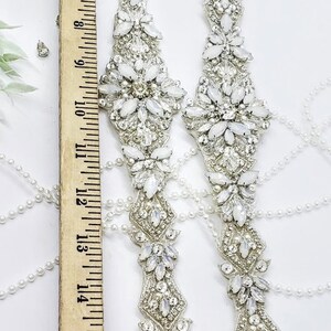 Opal Wedding Dress Straps; Art Deco Wedding Dress Straps; Wedding Dress ...