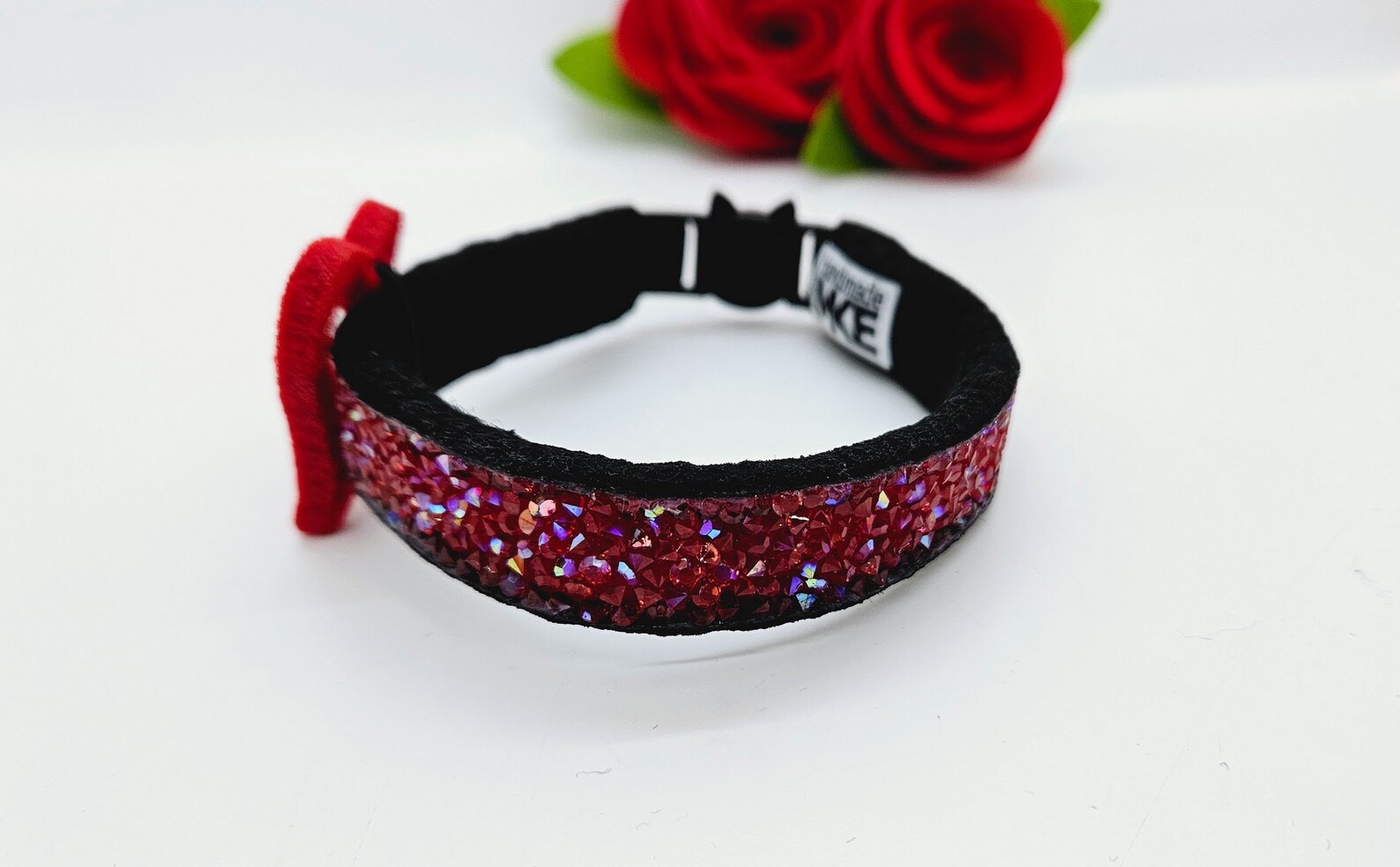 Ruby Red Rhinestone Cat Collar: Breakaway Bling Collar; Red Collar for ...