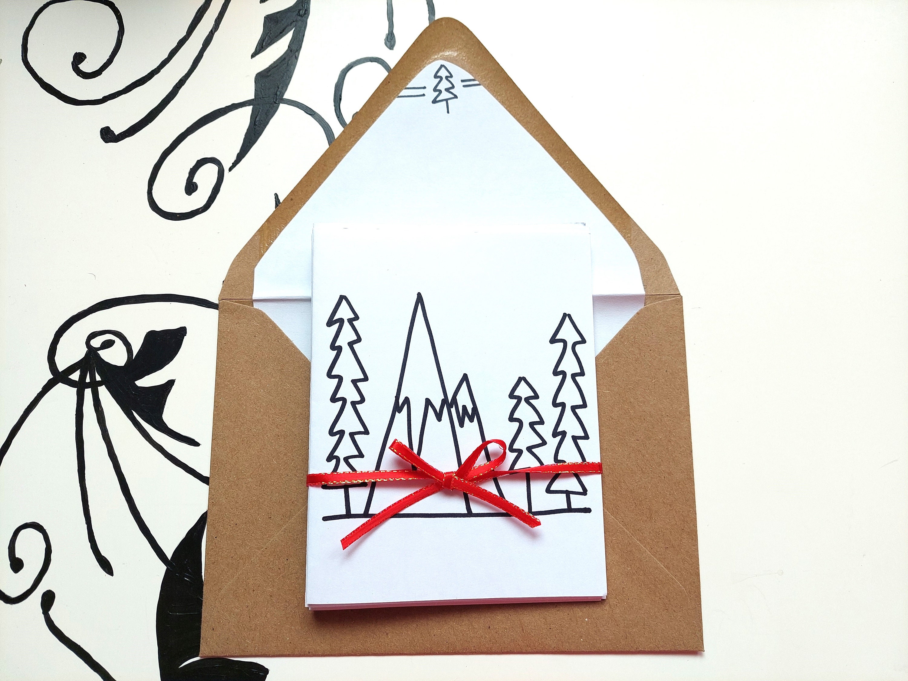 Handmade Blank Cards 5 Pack - Etsy