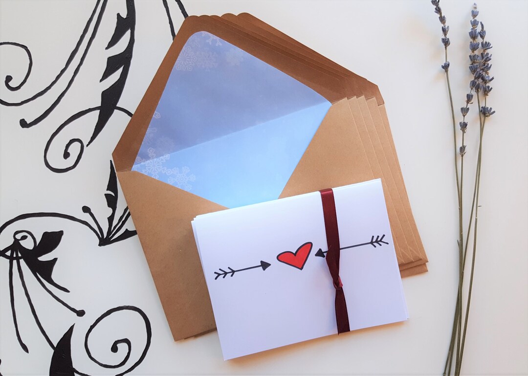 Handmade Blank Cards - 5 Pack - Etsy