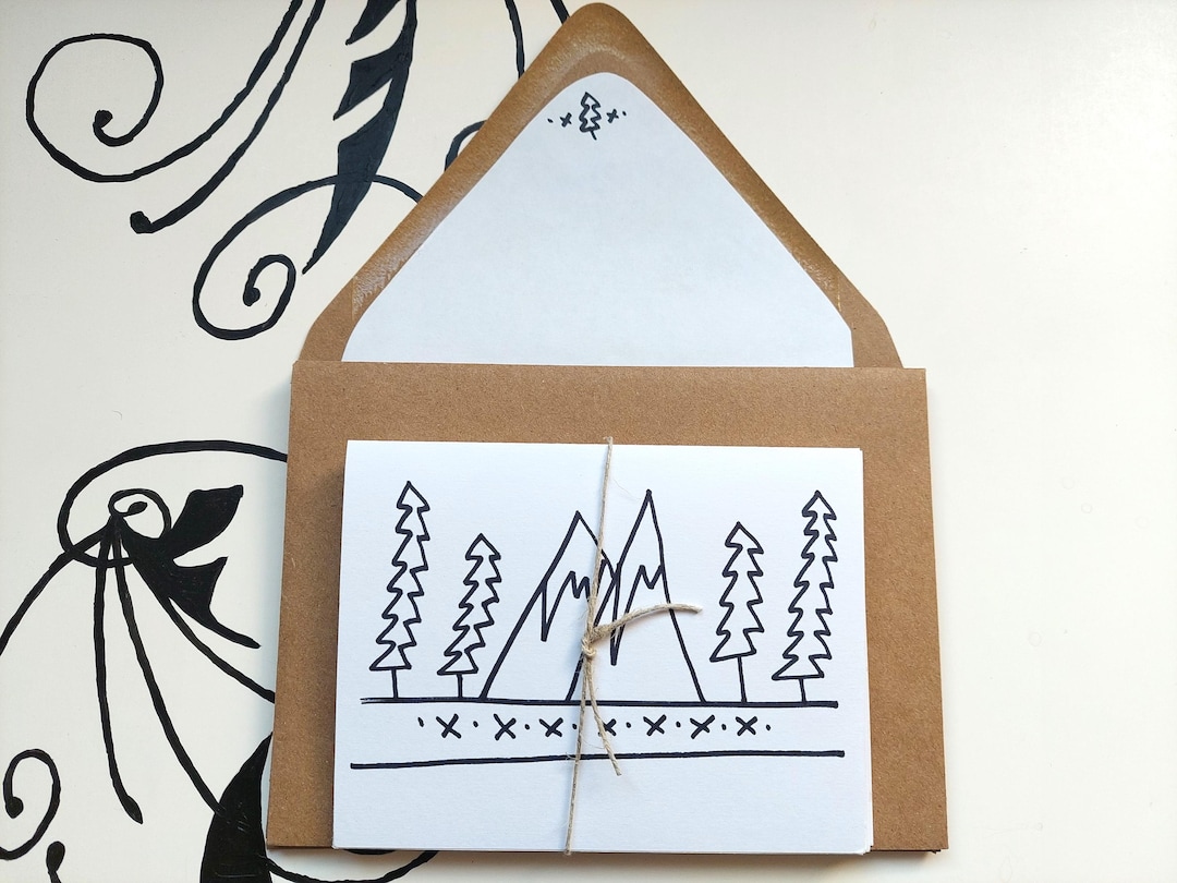 Handmade Greeting Cards - 5 Pack - Etsy