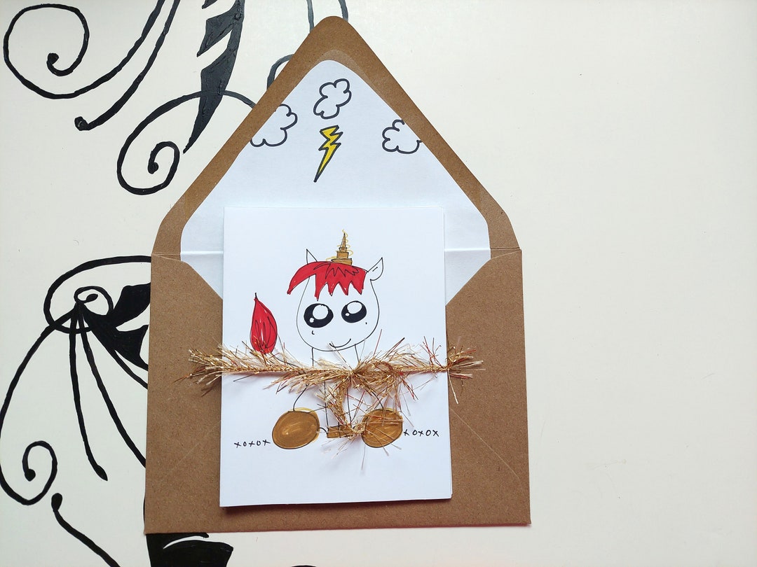 Handmade Unicorn Cards - 5 Pack - Etsy