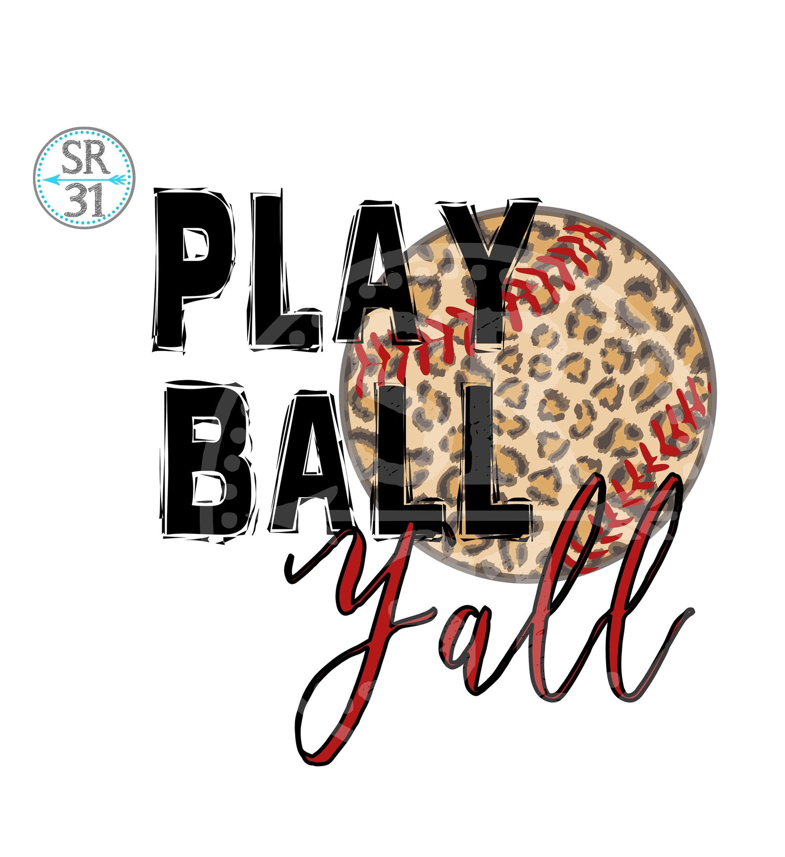 Baseball Design Play Ball Y'all Sublimation Digital | Etsy