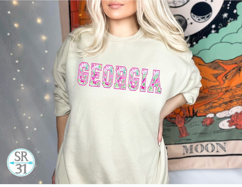 Georgia PNG Georgia Preppy Sublimation Design Download - Etsy