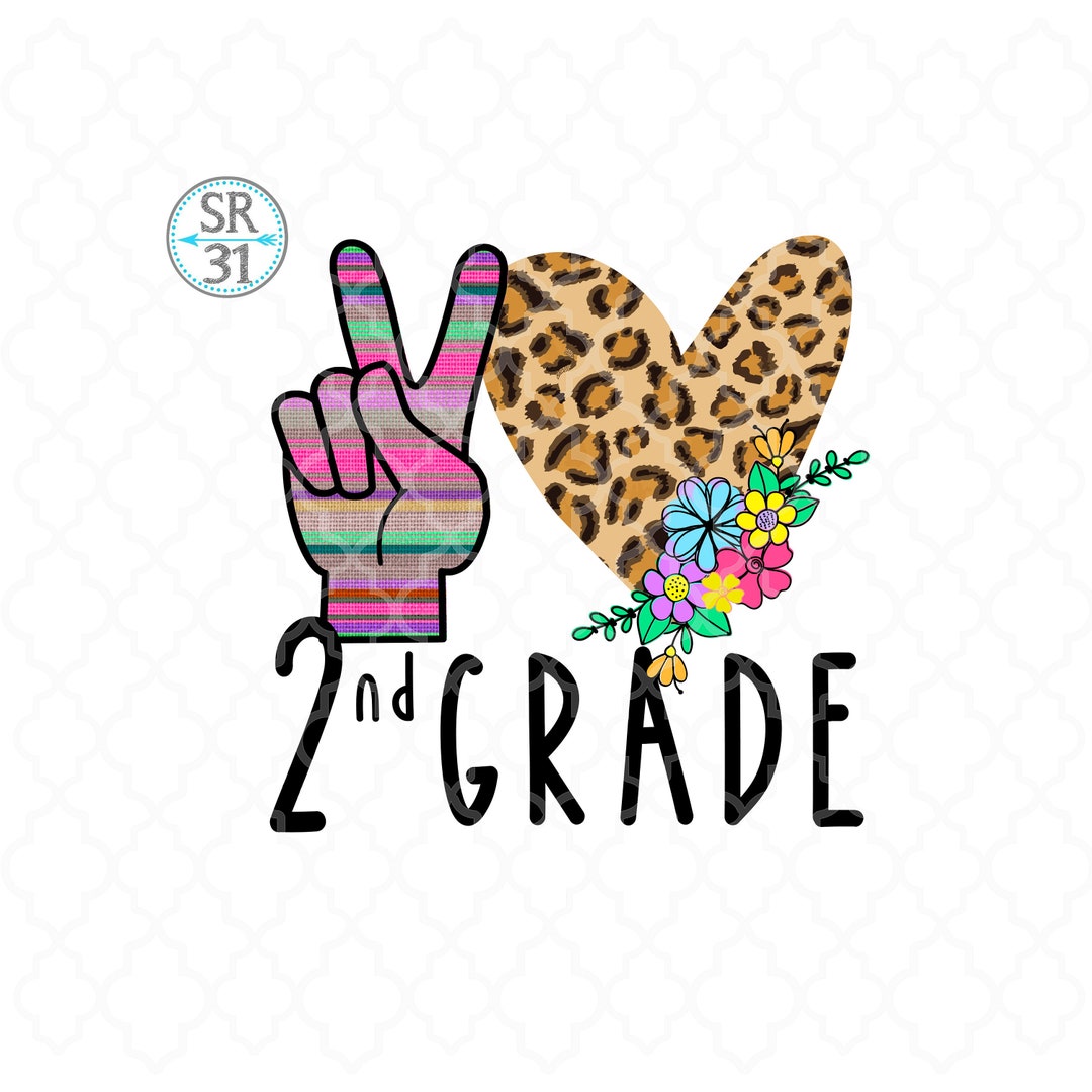 Teacher PNG Peace Love 2nd Grade Teacher Tshirt Design Teacher ...