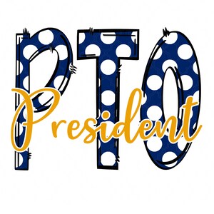 PTA Custom Doodle Letter School Name PNG - PTO Doodle Letter Design ...