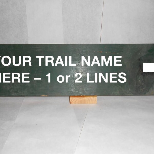 Wood Trail Sign - Etsy