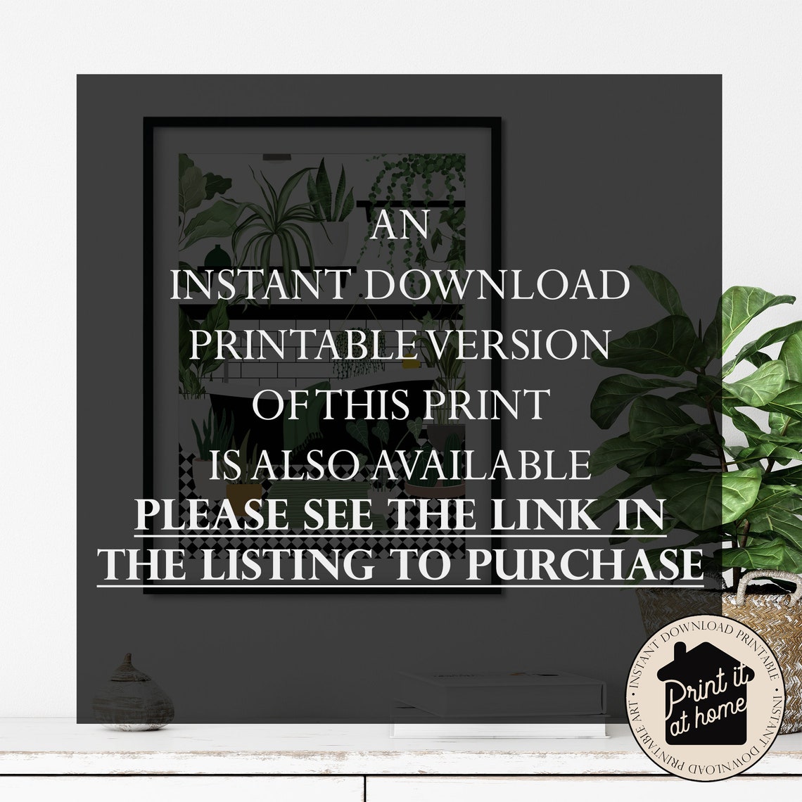 Bathroom Plant Prints Bathroom Decor Green Wall Art Green - Etsy UK