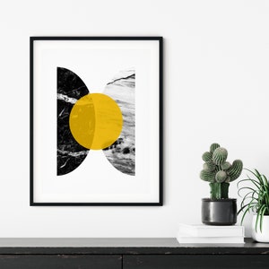 Set of 3 Mustard Art Prints, Mustard Wall Art, Yellow Wall Art, Mustard ...