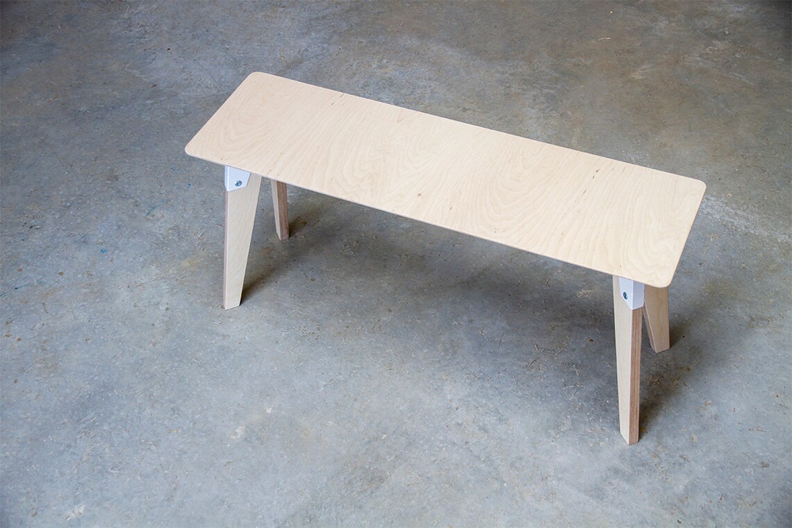 Scandi Style Plywood Bench. - Etsy