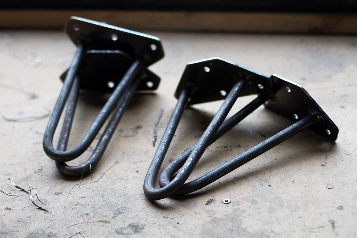 Hairpin Legs set of four for Bench/Chair/Stool Industrial | Etsy