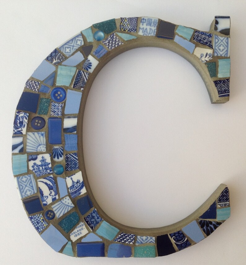 Large Mosaic Letter C - Etsy