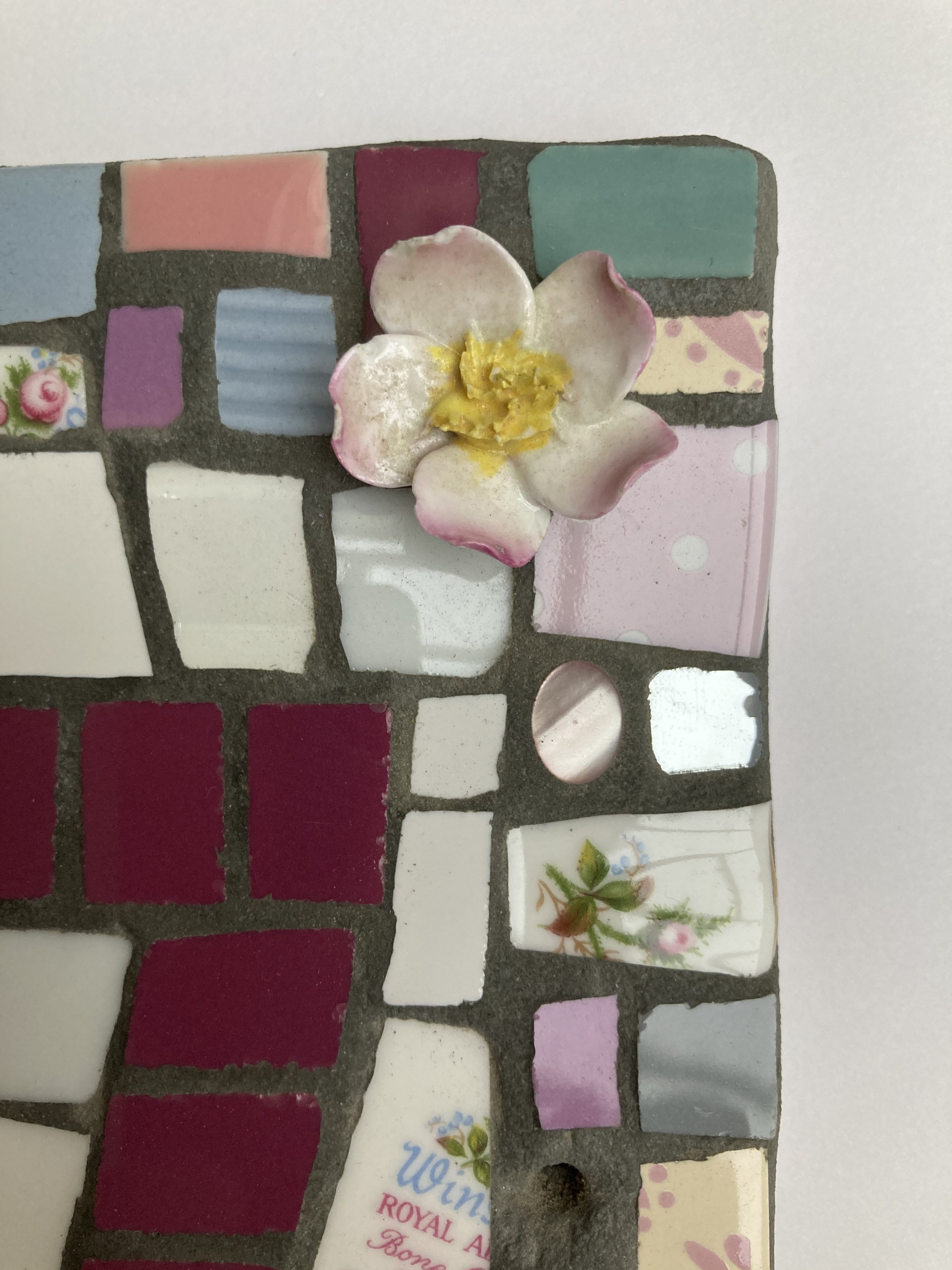 Mosaic House Number With Flower - Etsy