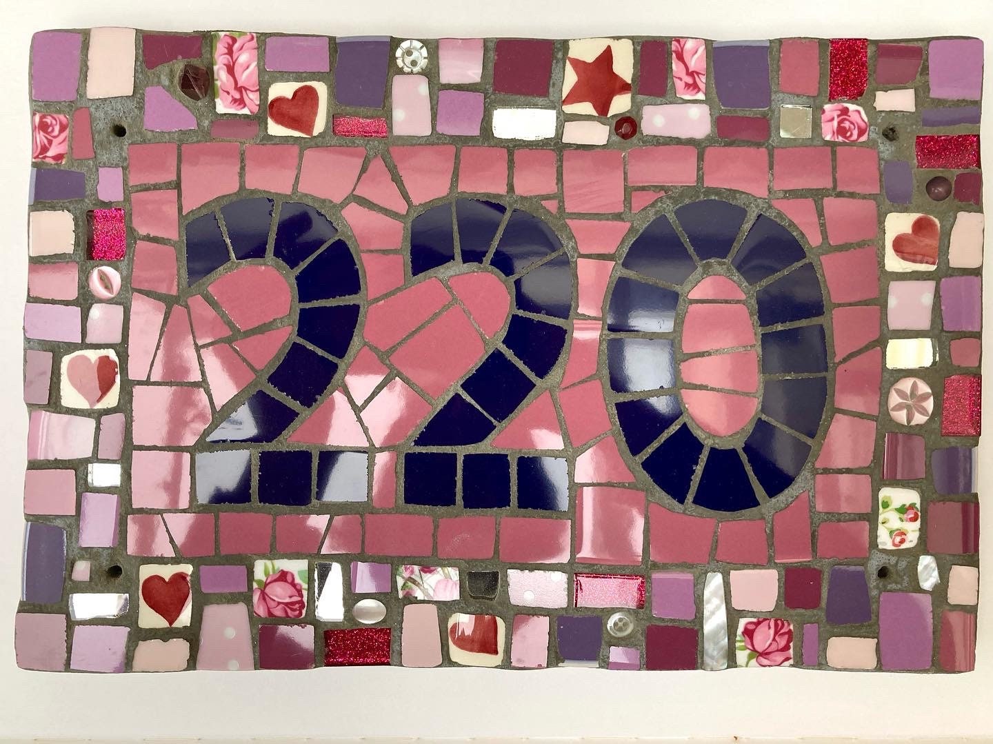 Rectangular Mosaic House Number - Etsy