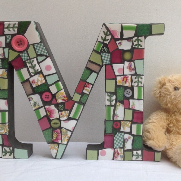 Mosaic Letter Art - Etsy