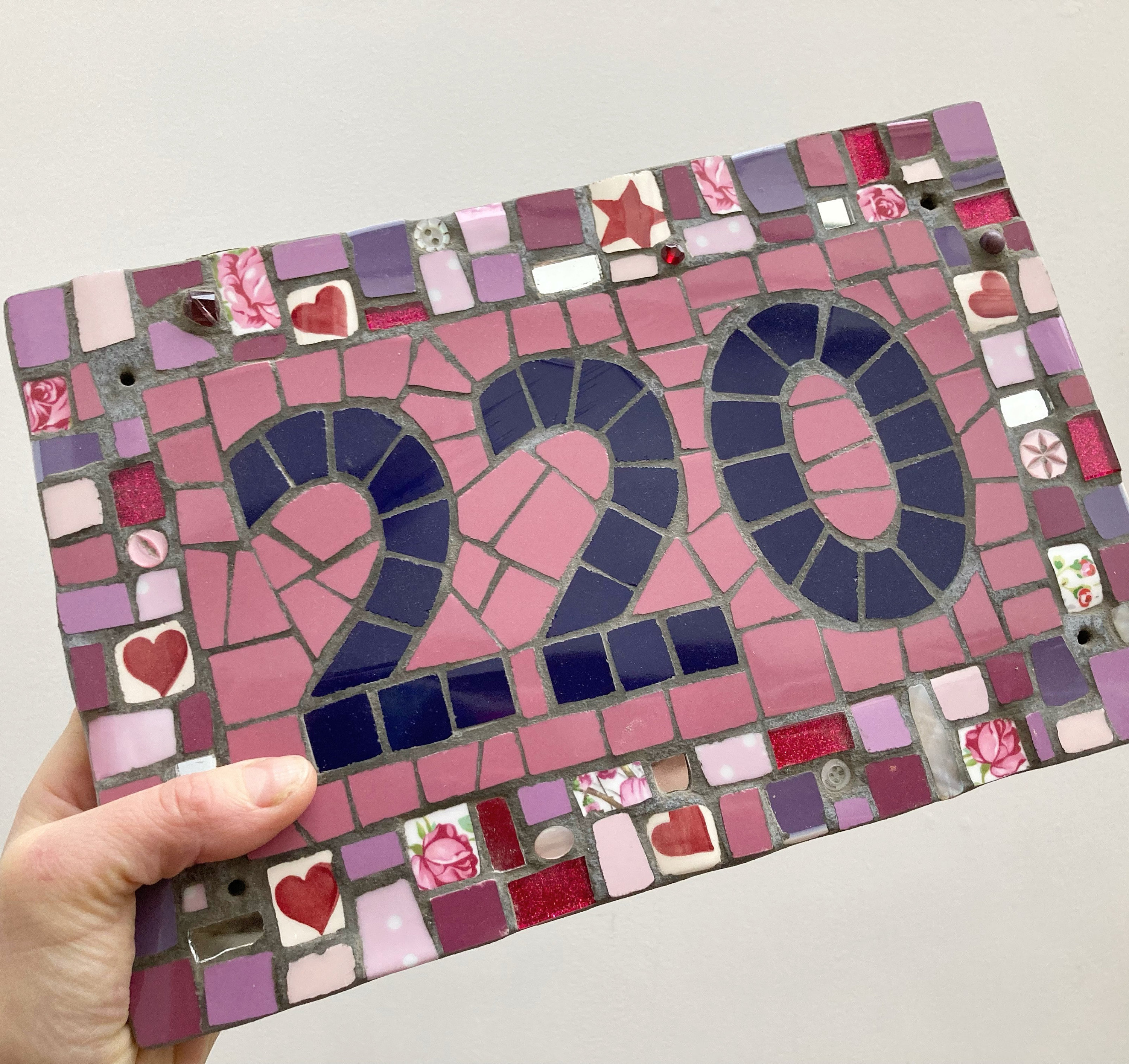 Rectangular Mosaic House Number - Etsy