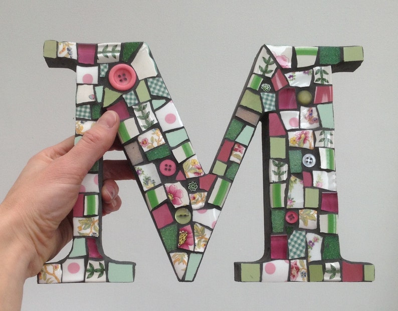 Large Mosaic Letter - Etsy