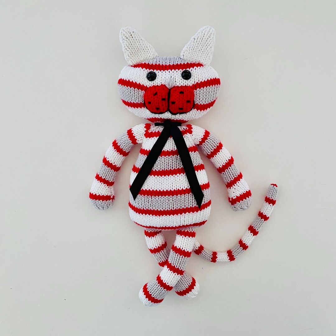 Red Mister Cat Plush Toy - Etsy