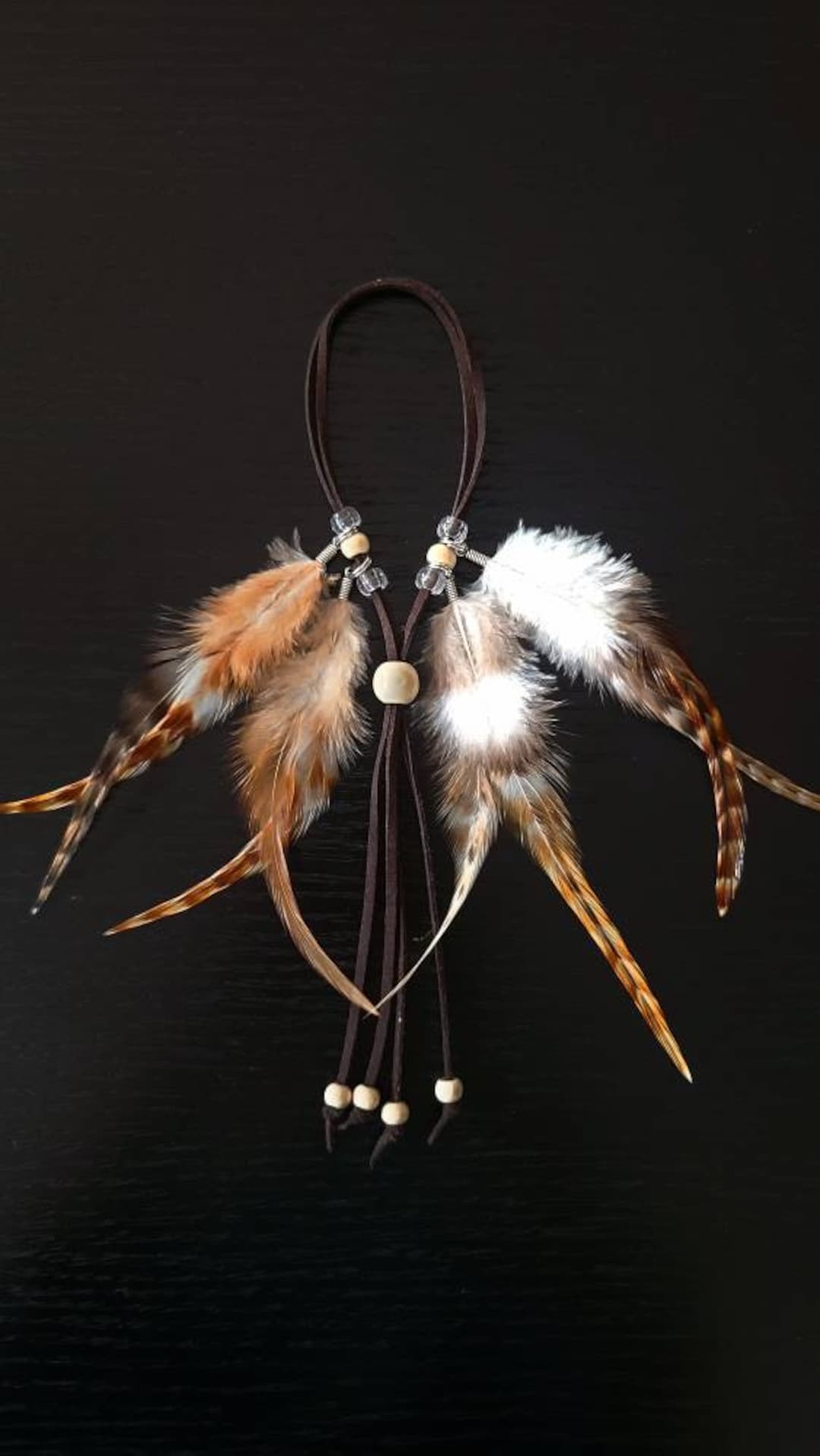 Joshua Tribal Armband, Unisex Arm Cuff, Natural Feather Arm Accessory ...