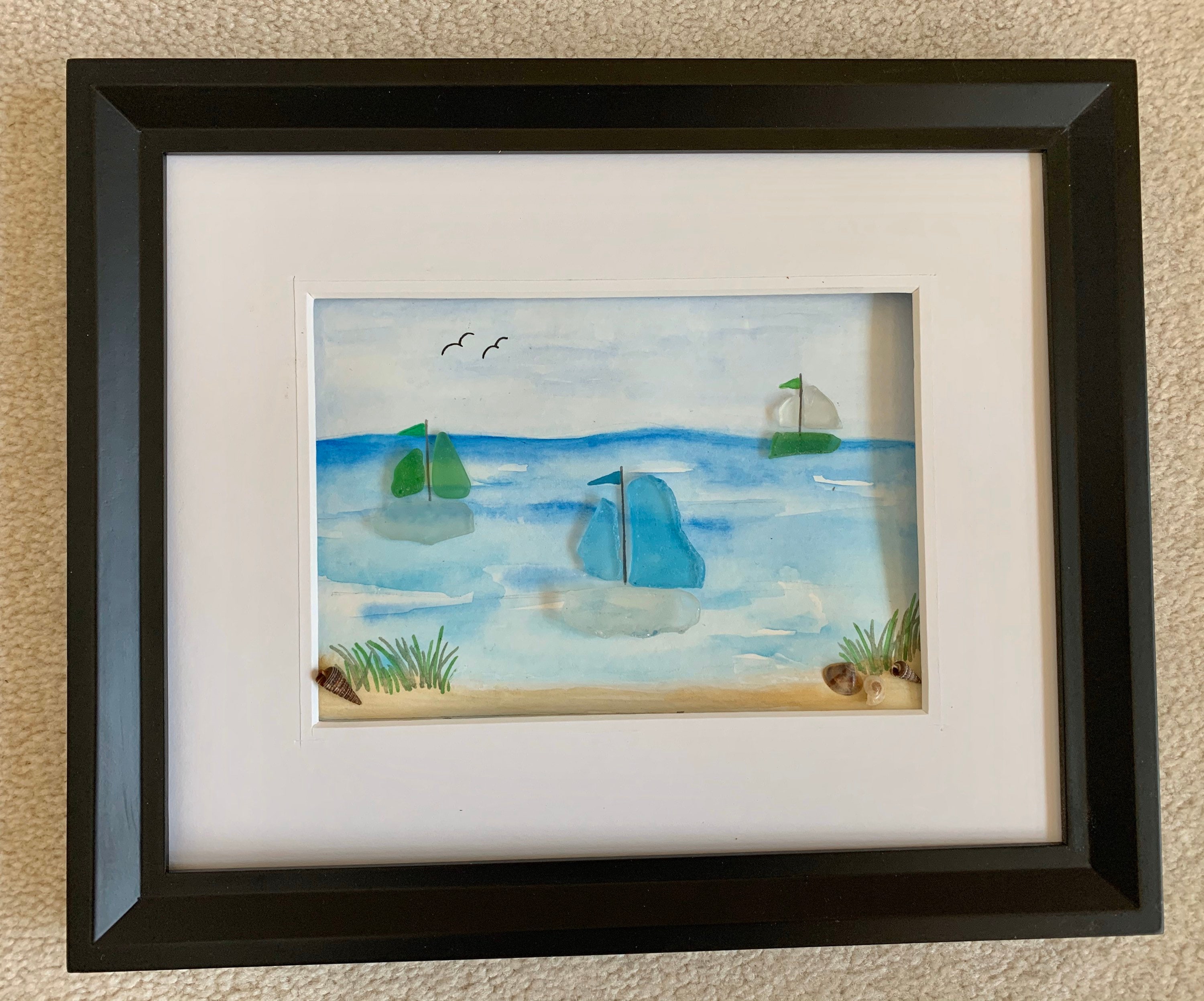 Sea Glass Art Etsy