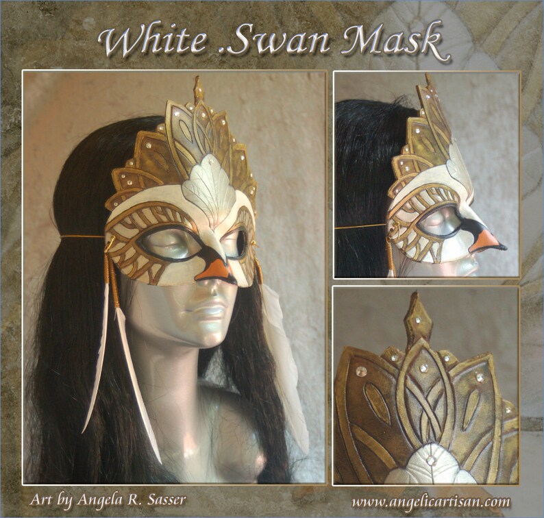 Swan Lake Fairy Tale Ballerina White Swan Princess Queen Leather Mardi ...