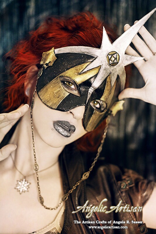 Tarot the Star Mardi Gras Masquerade Necklace Mask Celestial - Etsy