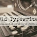 Old Typewriter TTF, Installable True Type Font File, Commercial Use ...