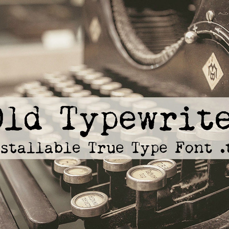 True Type Font - Etsy
