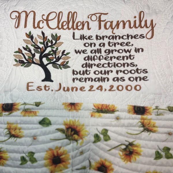 Family Tree Quilt - Etsy