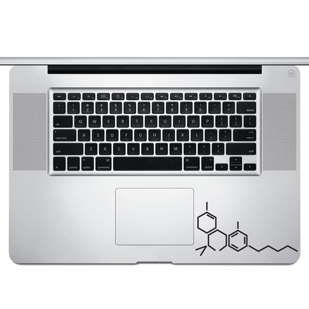 Cannabis Molecule Formula Decal Sticker, Vinyl Decal, MacBook Decal ...