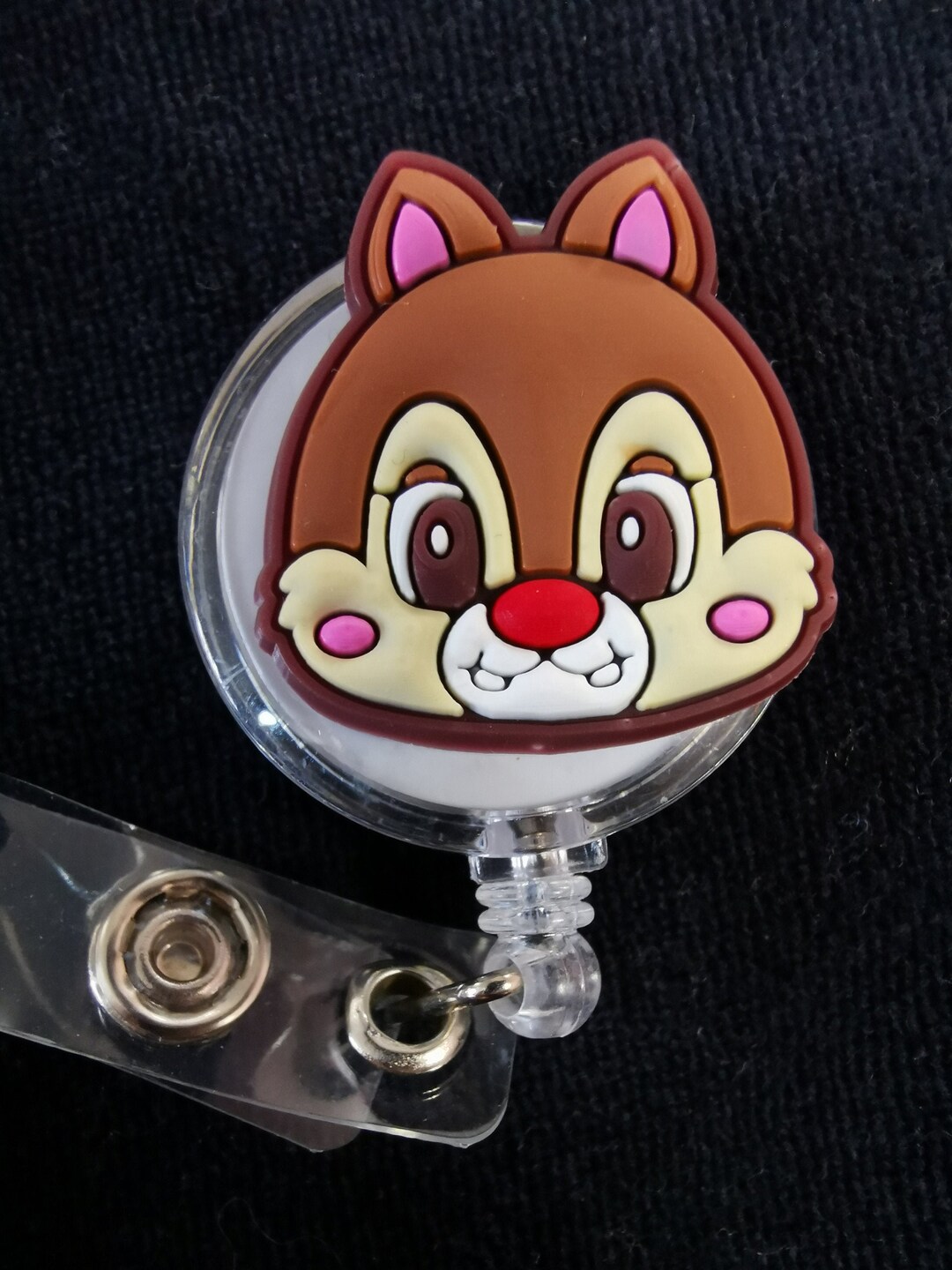 Chip Dale Chipmunk Cutie Badge Reel Holder Retractable - Etsy