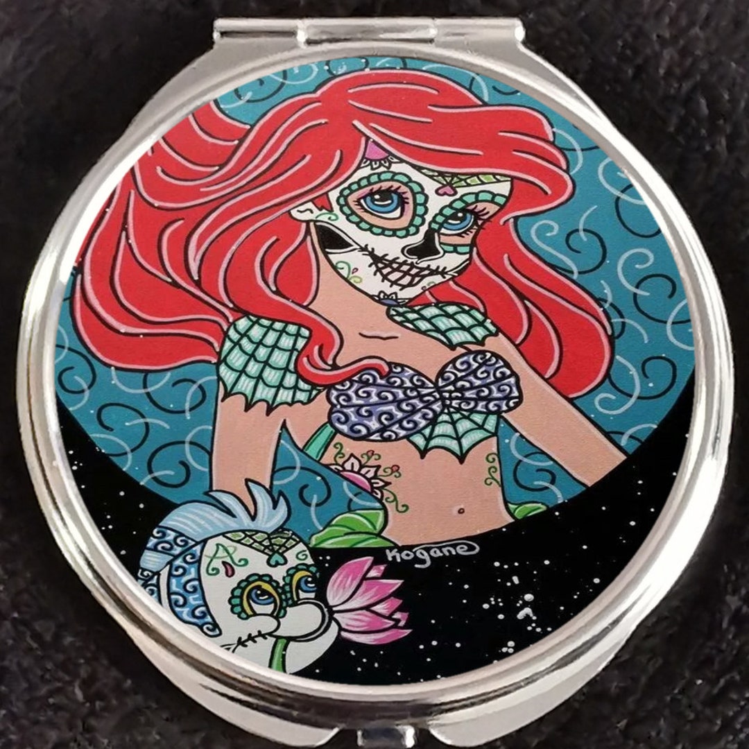 Princess Ariel Dia De Los Muertos Sugar Skull Haunted Mansion Ghosts ...