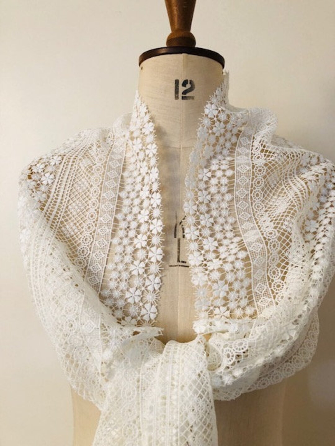 Ivory Lace Shrug - Custom French Lace Cover up Bridal Bridesmaids ...