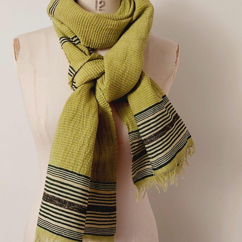 Chartreuse Scarf - Etsy