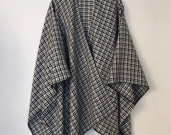 Grey Wool Cape Mens Gray Oversized Poncho Man Kimono | Etsy Canada