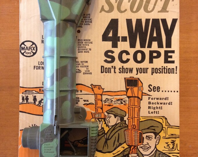 Marx Vintage 1960s Sooper Snooper Camouflage 4-way Scope Periscope ...